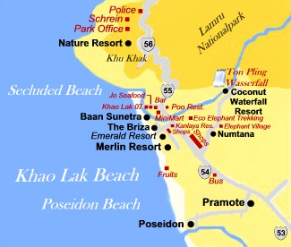 Maps 2006 of Khao Lak & Beaches